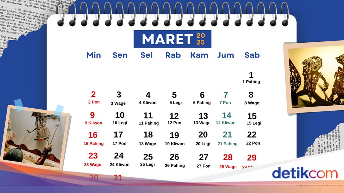 Kalender Jawa 25 Maret 2025, Hari Ini Weton Selasa Lagi