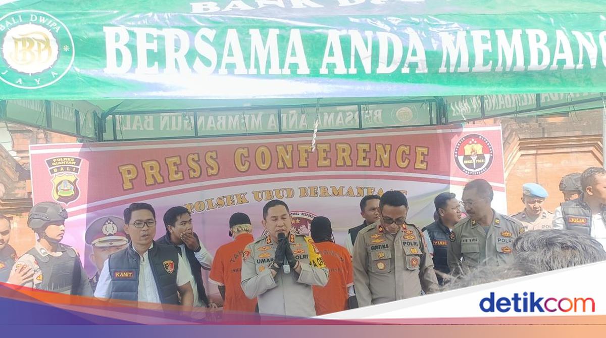 Dua Penjambret Turis di Ubud Ditangkap, Tanam Iphone Rampasan di Kebun