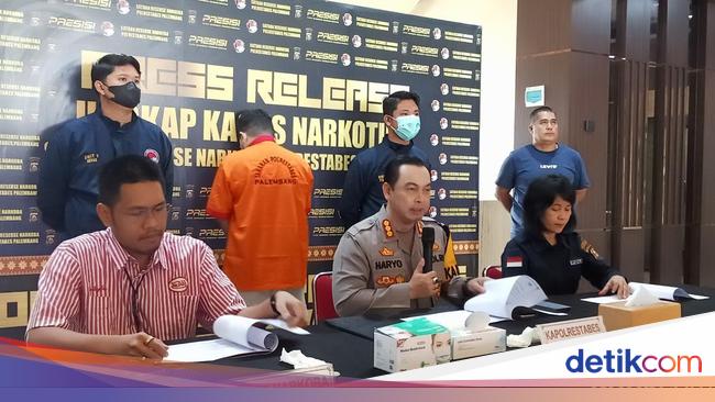 Pengedar Narkoba di Palembang Diringkus, 1.000 Ekstasi dan 8,35 Kg Sabu Disita