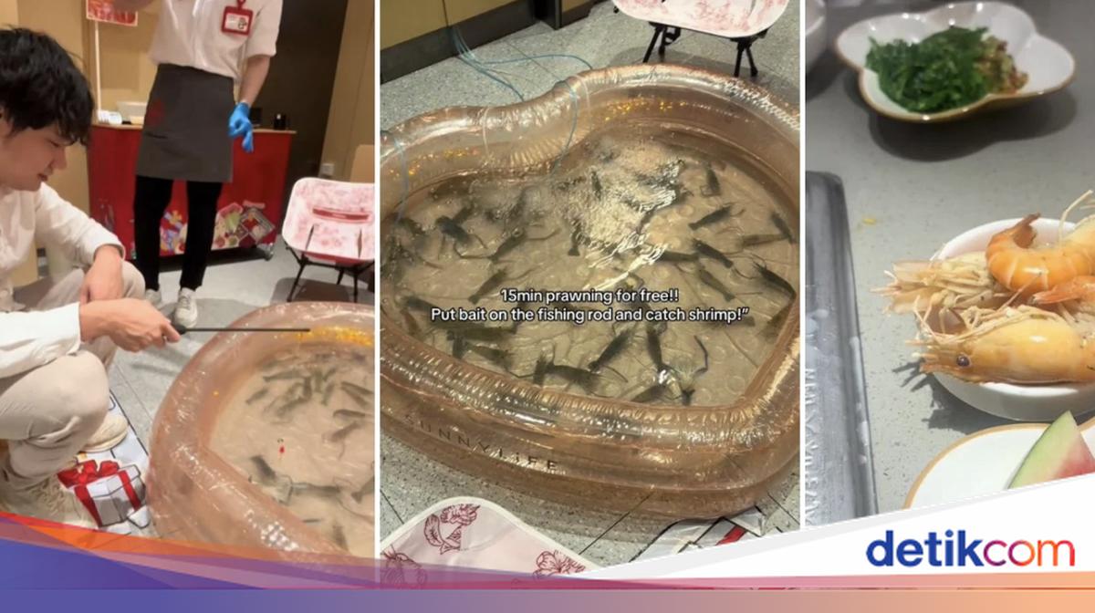 Seru! Makan Hot Pot di Restoran Ini Bisa Pancing Udang Sendiri