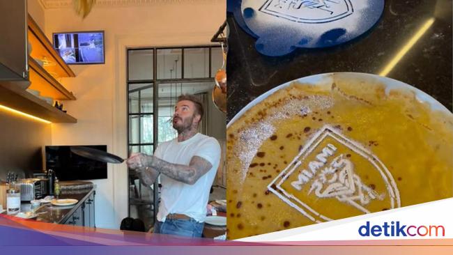 David Beckham Pamer Bikin Pancake, Begini Aksi Kerennya