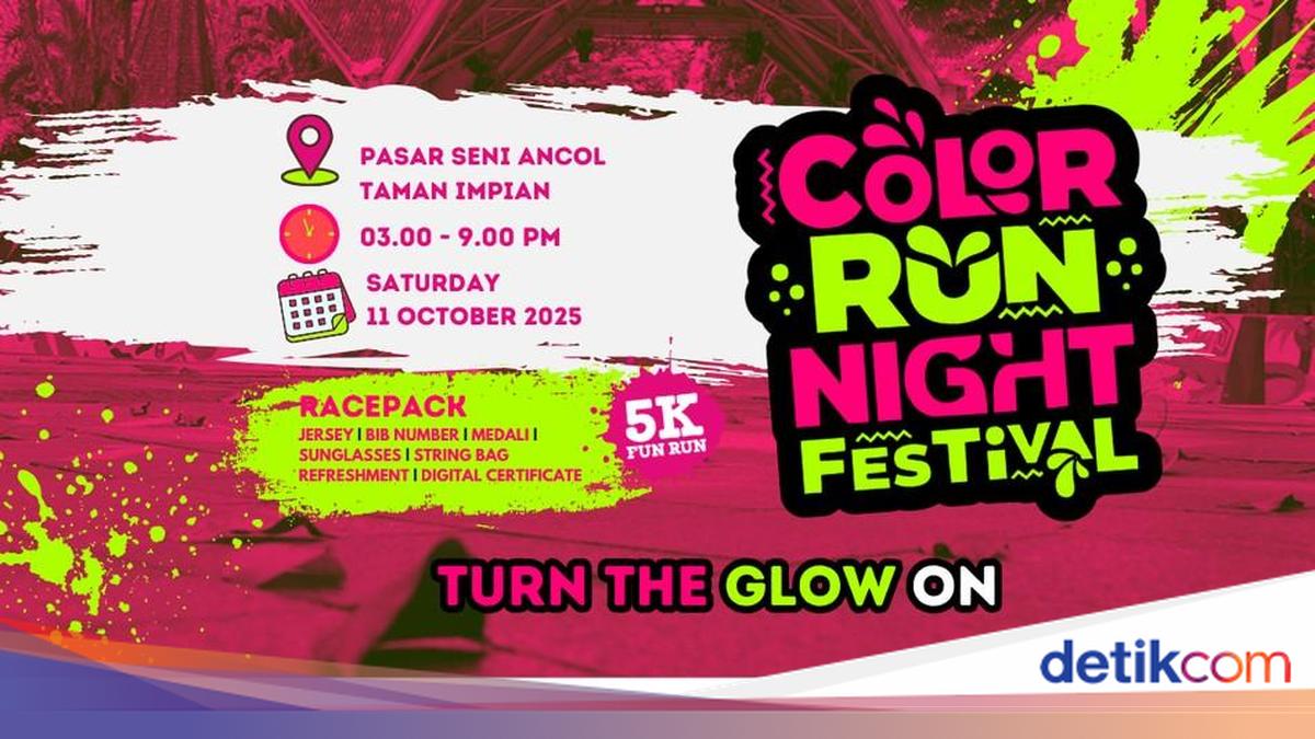 Jakarta Color Run Night 2025 Tawarkan Pengalaman Lari Malam Lebih Seru!