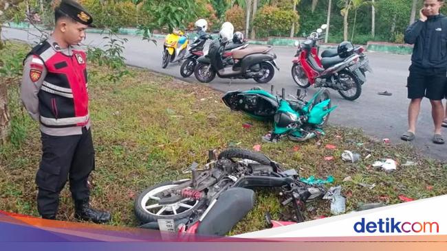 Remaja Balap Liar di Sanggau Tabrak Pengendara Melintas, Motor Hancur