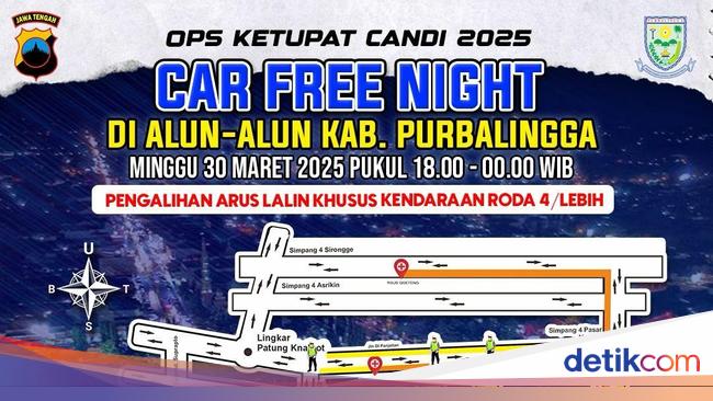 Car Free Night di Alun-alun Purbalingga Malam Ini, Cek Rekayasa Lalin di Sini!