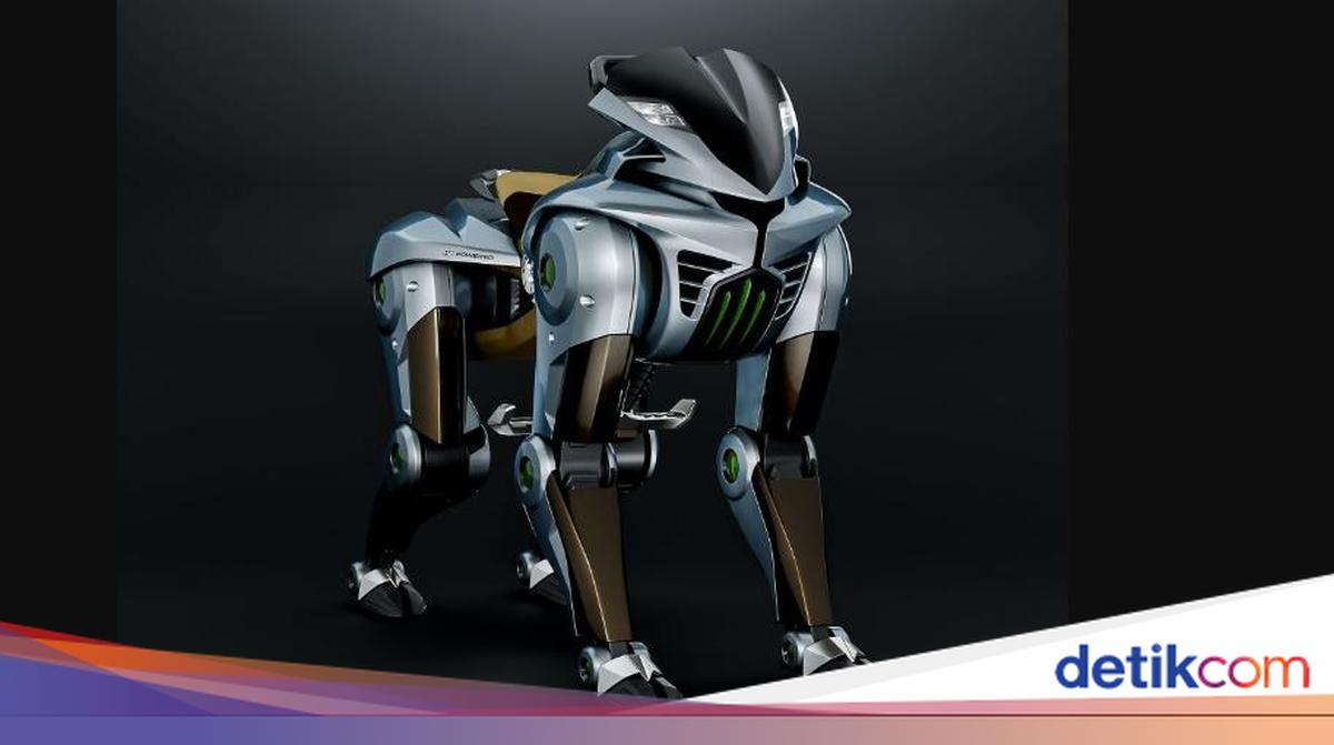 Kawasaki Bikin Motor Bertampang Anjing: Tanpa Roda, Punya Kaki Empat