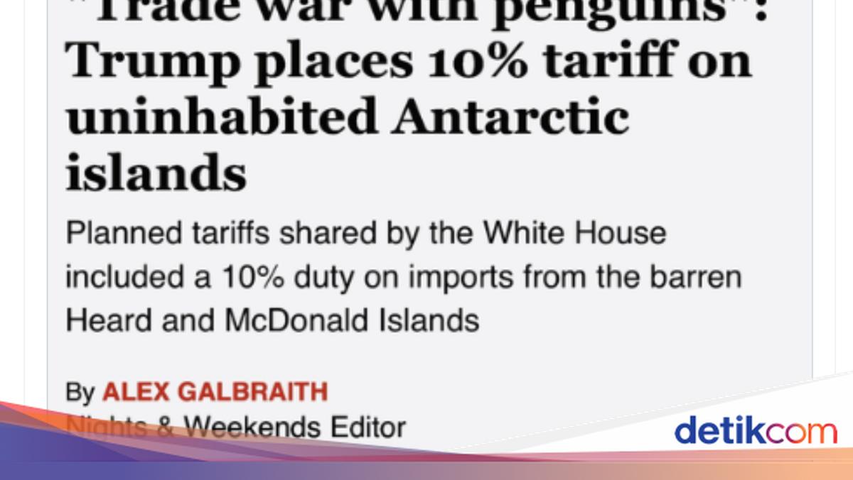 Meme Kocak Pulau Penguin Kena Tarif Trump