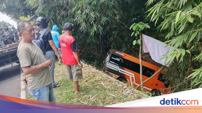 Elf Nyemplung Parit di Banyuwangi Saat Bantu Tarik Mobil Mogok