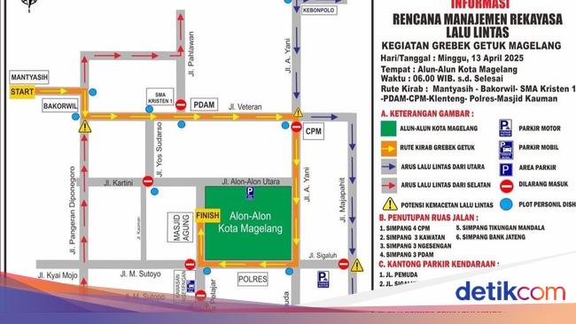 Ada Grebeg Getuk di Alun-Alun Magelang Besok, Ini Rekayasa Lalinnya