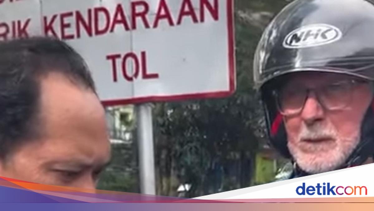 Bule Australia Kesasar Masuk Tol Makassar Pakai Motor gegara Ikuti Google Maps