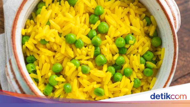Resep Nasi Kuning Kacang Polong yang Praktis Pakai Rice Cooker