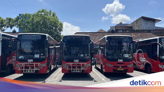Senyum Bahagia Sopir Bus Trans Metro Dewata