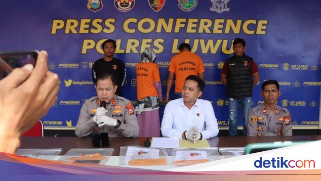 Tangis Sesenggukan Wanita Calo Penerimaan Polri di Luwu Saat Berbaju Tahanan