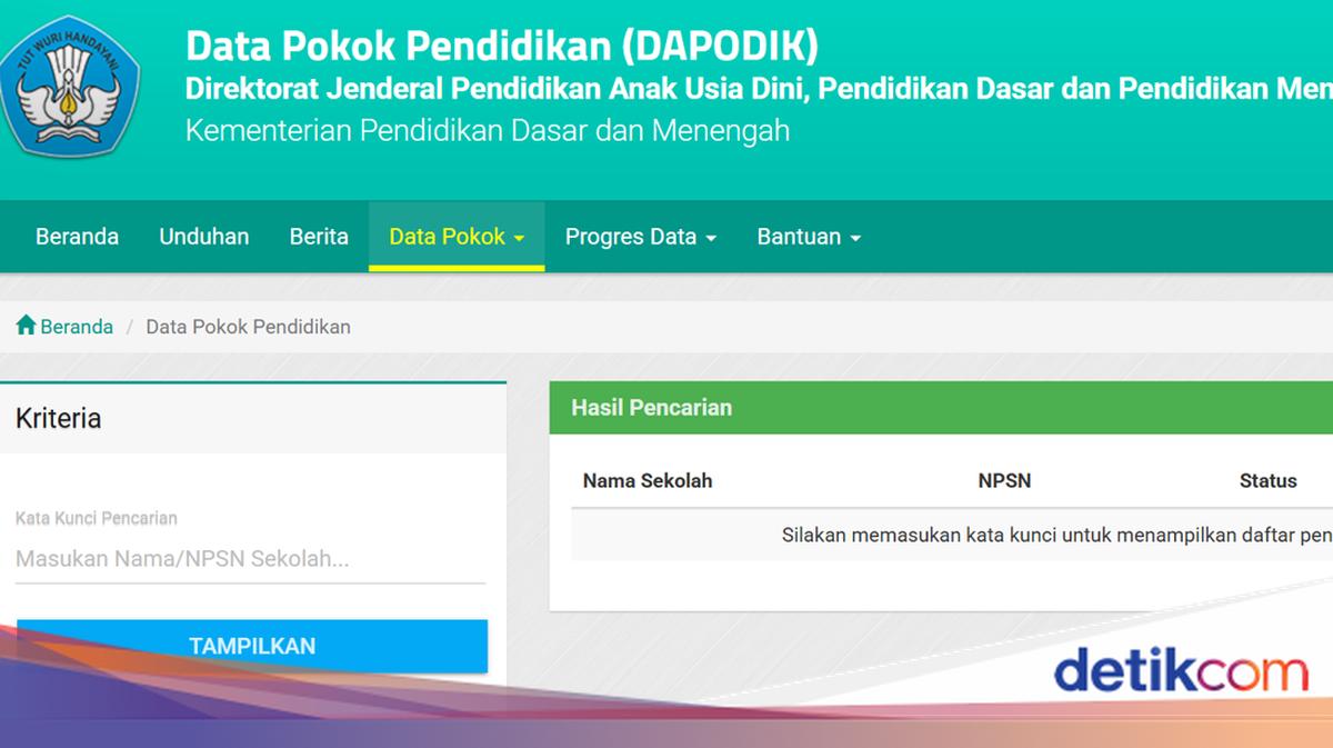Cara Cek NPSN Sekolah dan Madrasah Lengkap dengan Link untuk Mencarinya