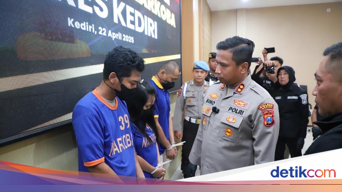 Pasutri dan Kurir Pengedar Sabu di Kediri Diringkus