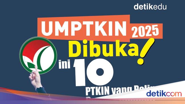 Infografis: UMPTKIN 2025 Dibuka! Ini 10 PTKIN yang Paling Banyak Diminati