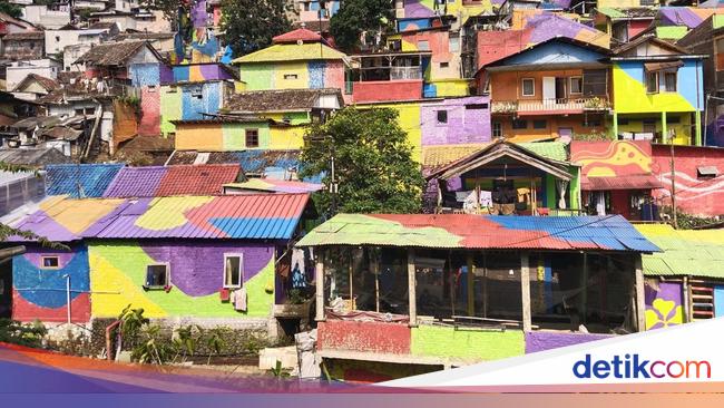 Dulu Suram, Kini Warna-warni Kampung Pelangi Cerah Kembali