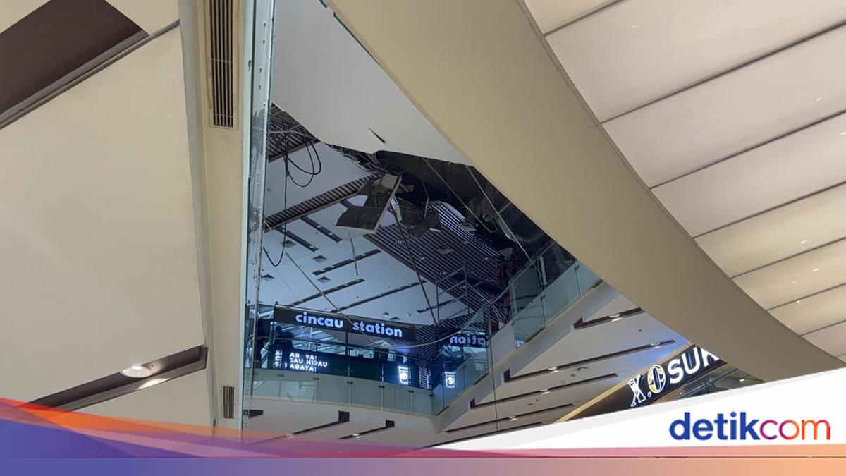 Atap Food Court Grand City Mall Ambrol, Pengunjung Kaget