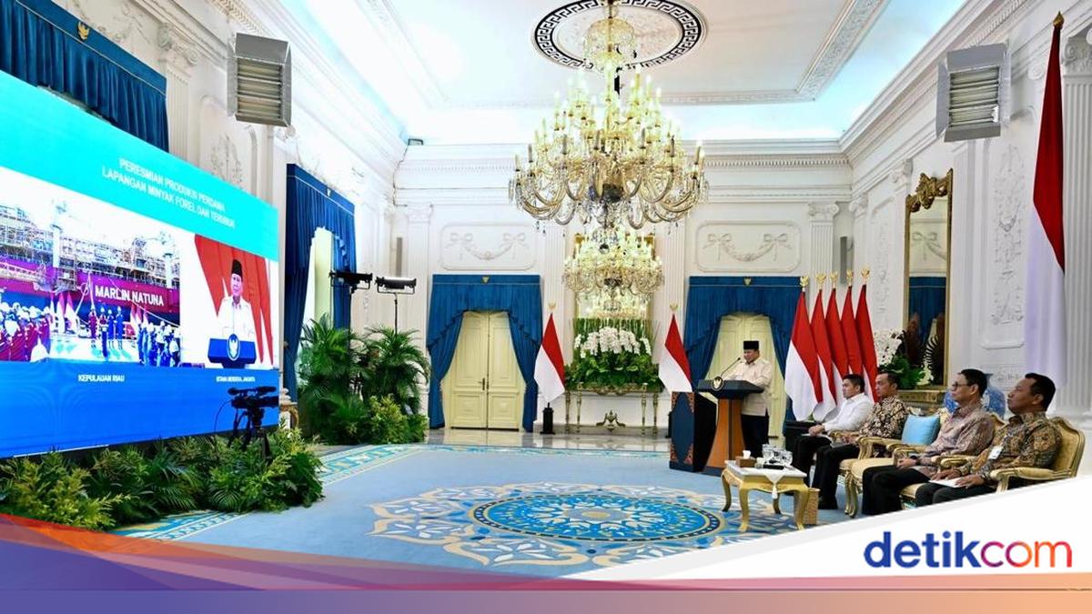 Prabowo Resmikan Produksi Perdana 2 Lapangan Migas di Kepulauan Riau