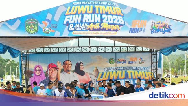 Gubernur Sulsel Beri Hadiah Umrah-Beasiswa Saat Fun Run Lutim dan Anti ...