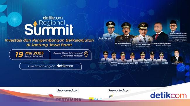 detikcom Regional Summit Bahas Kawasan Rebana, Live Streaming di Sini