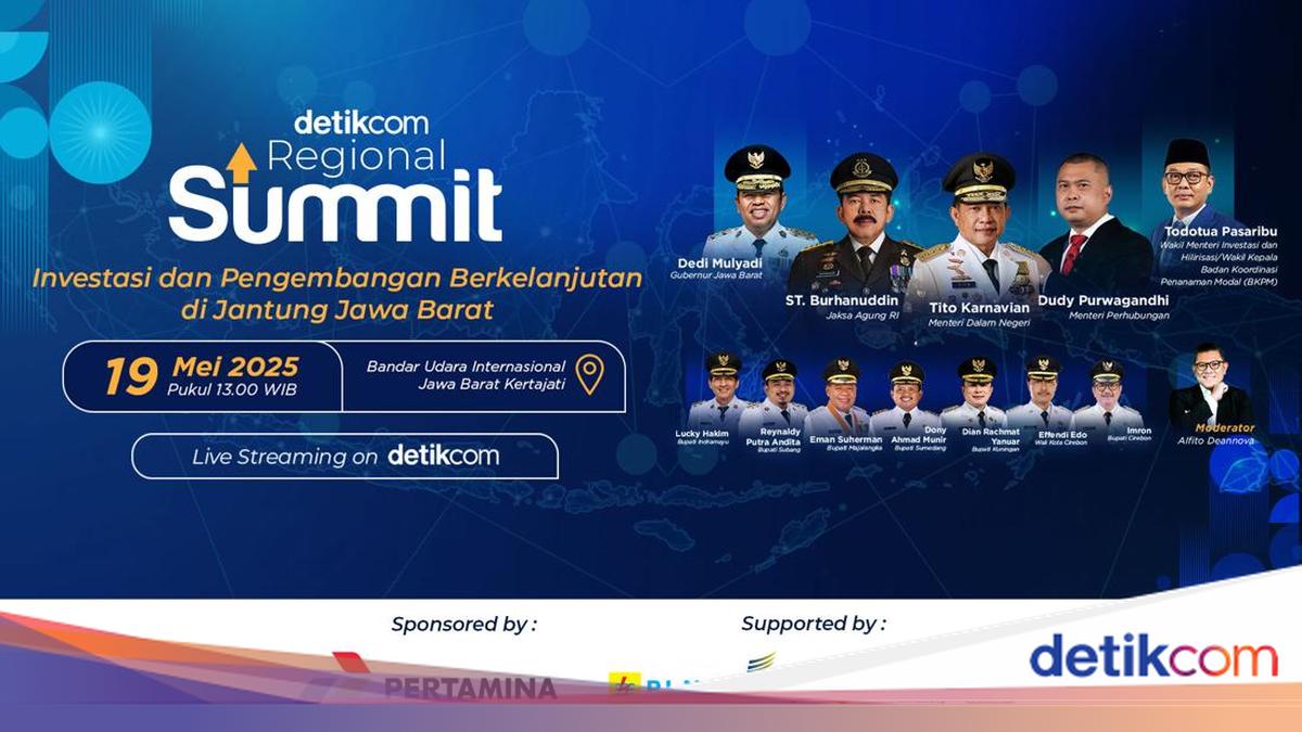 Membedah Masa Depan Kawasan Rebana di detikcom Regional Summit Hari Ini