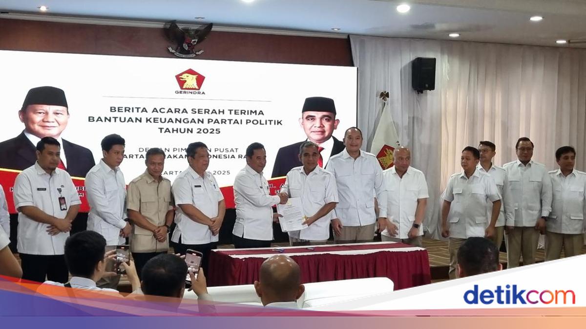Gerindra Terima Dana Parpol Rp 20 Miliar dari Pemerintah