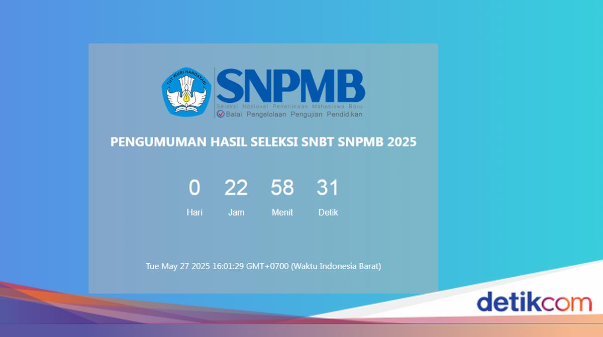 Pengumuman SNBT 2025 Besok, Ini Link Resmi dan Cara Cek Hasilnya
