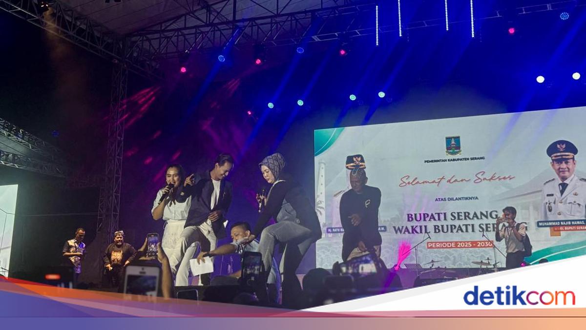 Bupati-Wabup Serang Gelar Pesta Bahagia Bersama Rakyat, Banyak Artis-Hadiah