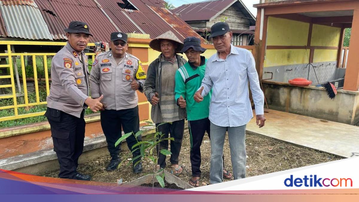 Peringati Hari Lingkungan Hidup, Polisi di Meranti Riau Tanam Pohon