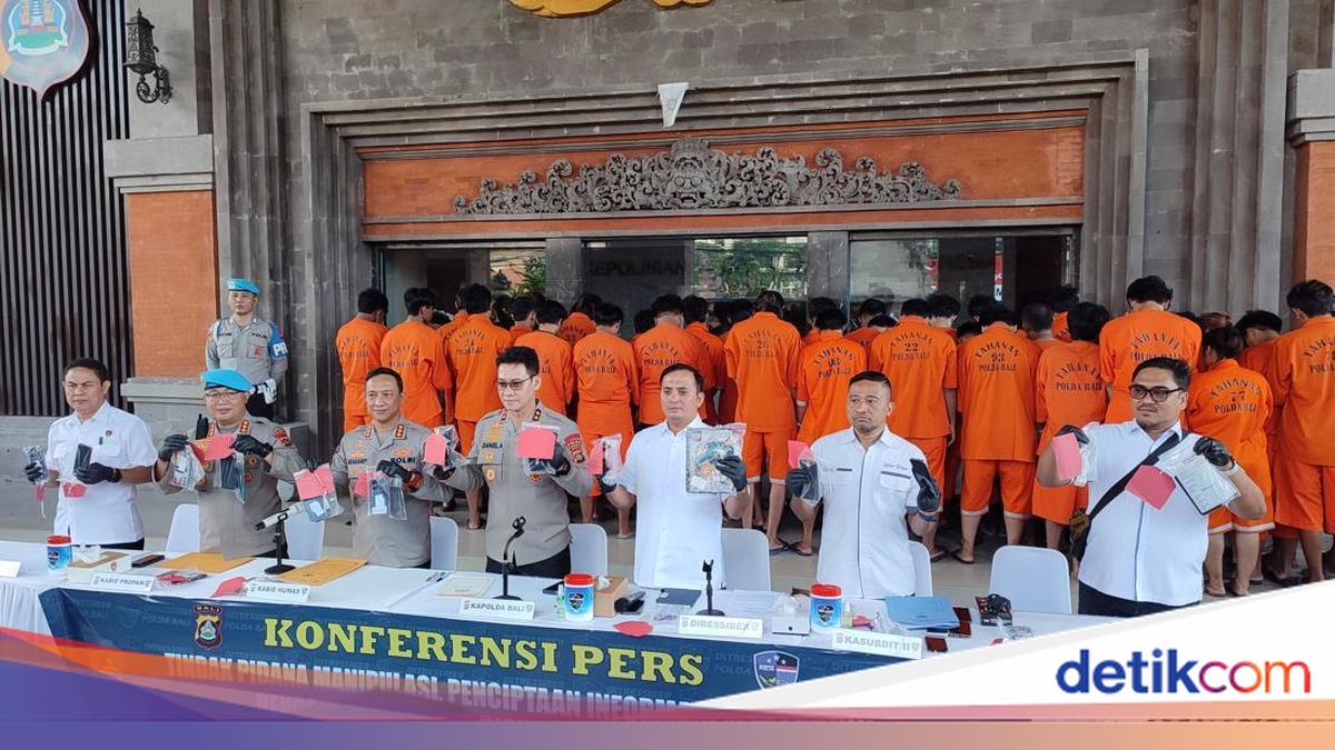 Polda Bali Tangkap 38 Tersangka Sindikat Love Scam