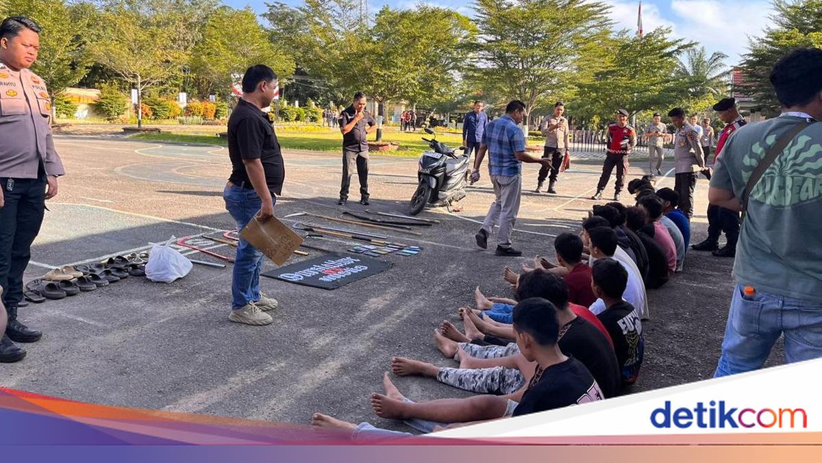 Tawuran Remaja Geng Motor di Jambi, 4 Terluka-20 Orang Diamankan