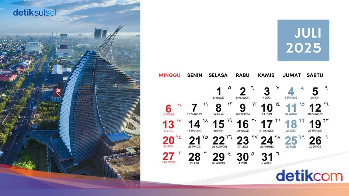 Kalender Juli 2025 Lengkap dengan Tanggal Merah, Yuk Cek Info Liburnya!