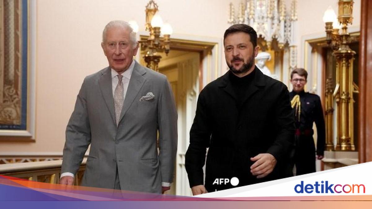 Zelensky Makan Siang Bareng Raja Charles III di Istana Windsor
