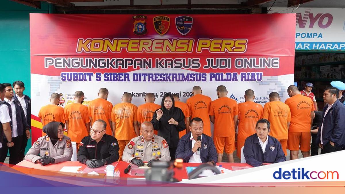 Polda Riau Jerat 12 Tersangka Judol Higs Domino: Pemodal hingga Leader