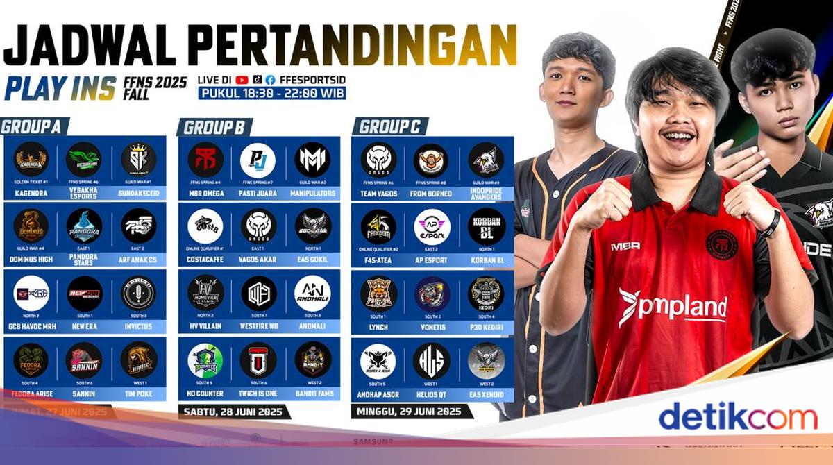 FFNS 2025 Fall Dimulai, 36 Tim Free Fire Berebut Tiket Grand Final