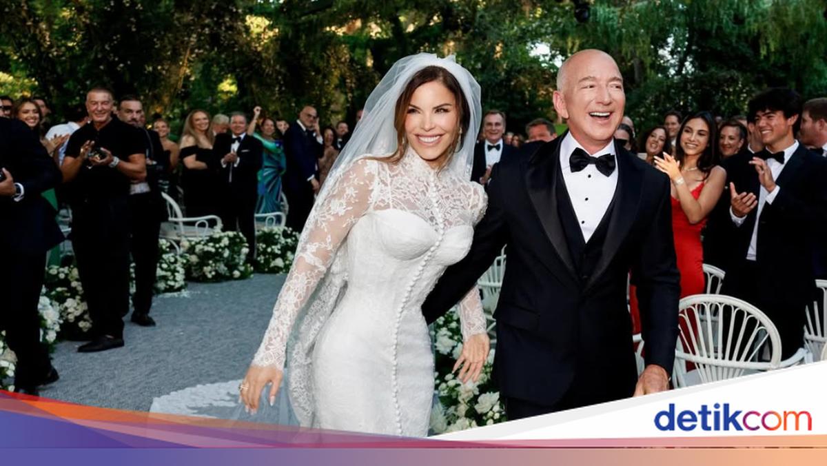 Pesona Lauren Sanchez saat Dinikahi Jeff Bezos, Anggun Dengan Mermaid Gown