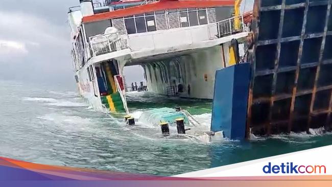 Detik-detik Kapal Feri Kandas di Perairan Sultra, 7 ABK Dievakuasi