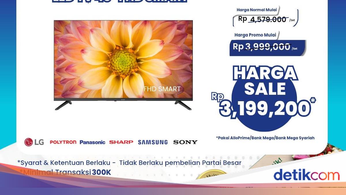 Beli LED TV 43 Inch di Transmart Full Day Sale Hemat Jutaan Rupiah