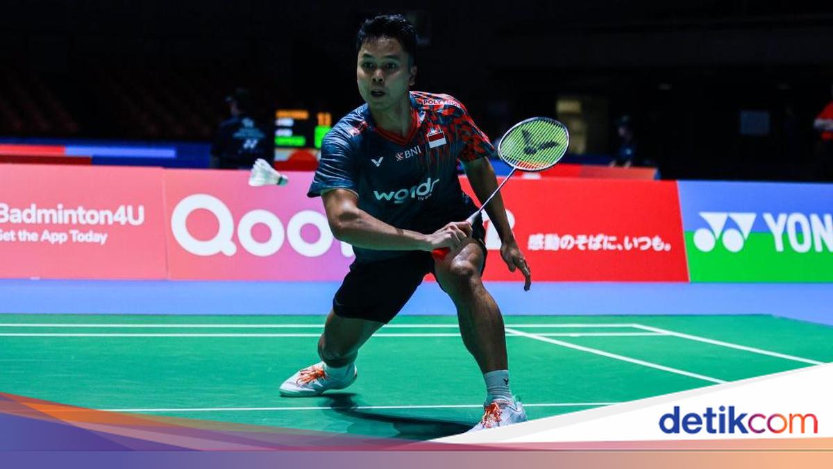 Hasil China Open 2025: Anthony Ginting Kandas di Babak Pertama
