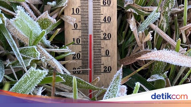 Embun Es di Lapangan Pendawa Dieng Bikin Wisatawan Penasaran