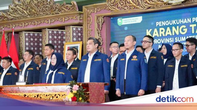 Dilantik Jadi Bendahara Karang Taruna Sumsel, Teddy Siap Jalankan Amanah