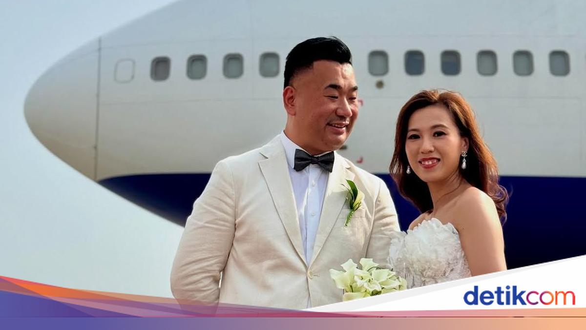 Pernikahan Viral di Langit, Influencer Gelar Resepsi di Pesawat Boeing 747