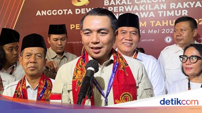 Sugiono Gantikan Muzani Jadi Sekjen, Bagini Reaksi Gerindra Jatim
