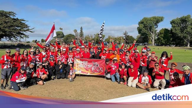 Gowes 50 Km Jadi Pembuka Perayaan Kemerdekaan di Negeri Paman Sam