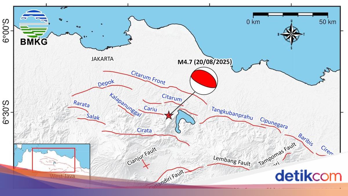Sesar Baribis, Patahan Aktif yang Melintasi Bekasi hingga Majalengka