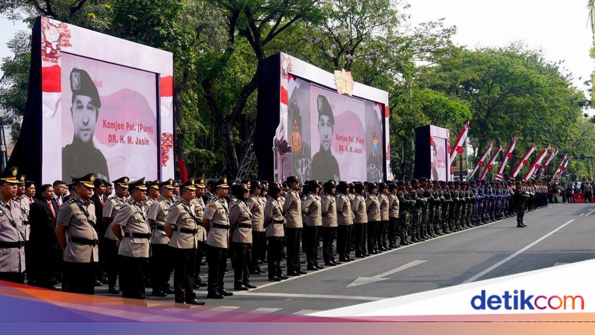Peringatan Hari Juang Polri 2025 di Surabaya
