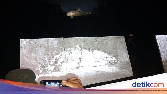 Lukisan Misterius Candi Borobudur Hanya Muncul Saat Gelap