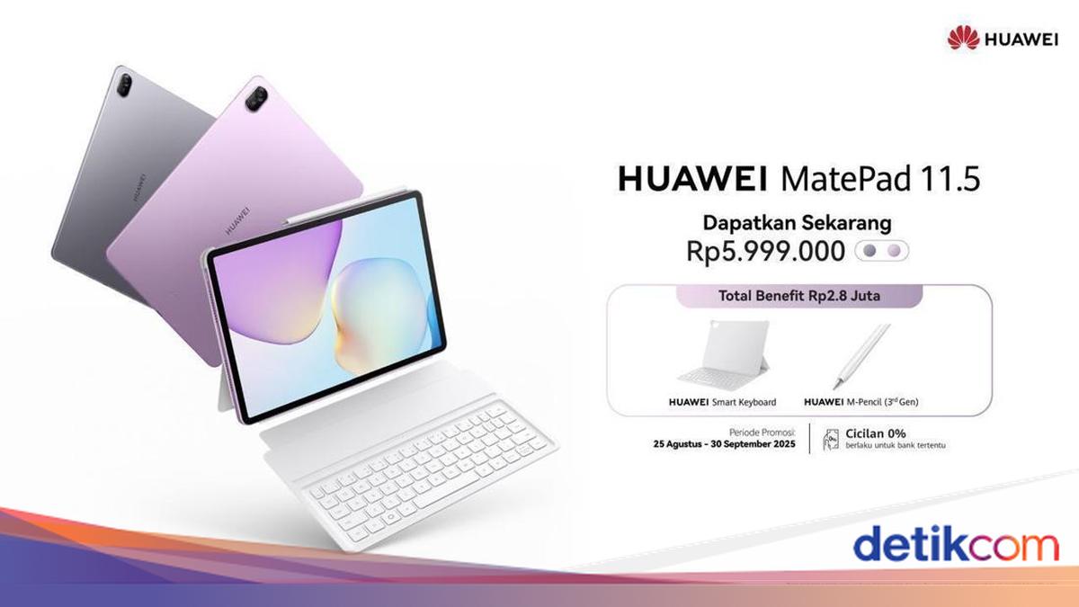 HUAWEI MatePad 11.5 2025: Tablet Multifungsi di Bawah Rp 6 Juta