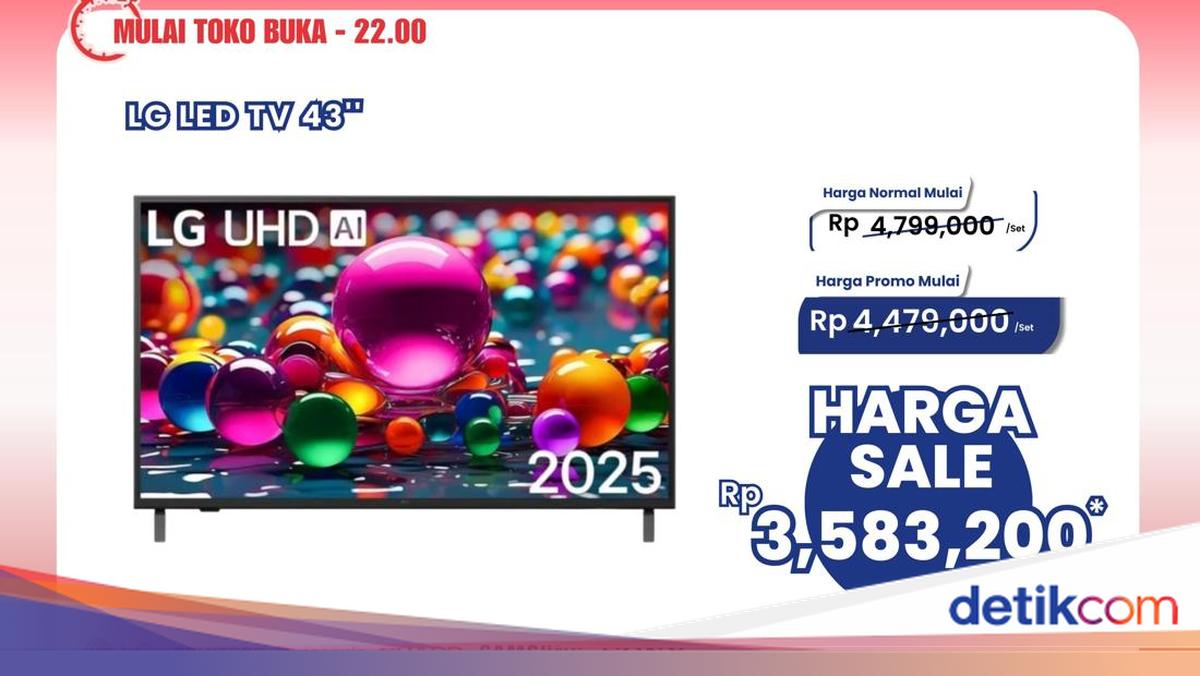 Beli TV 43 Inch di Transmart Full Day Sale Rp 3,5 Juta!