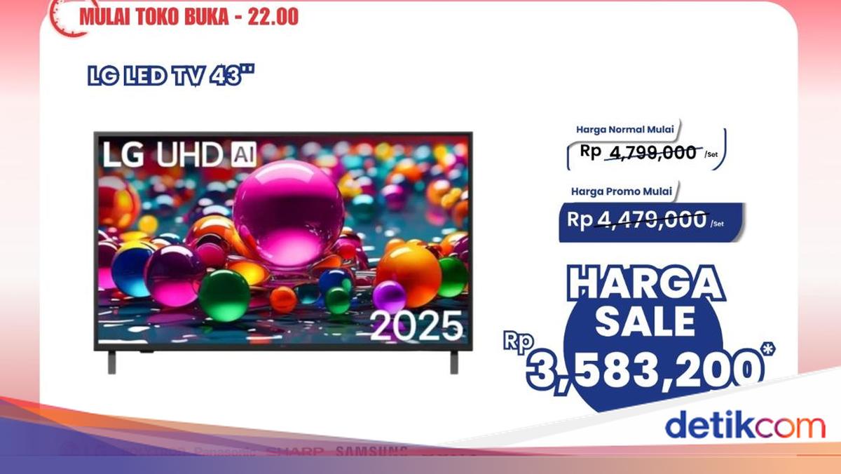 Asyik Beli LED TV 43 Inch di Transmart Lebih Hemat, Yuk Merapat